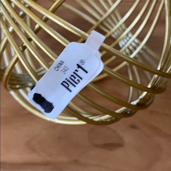 Pier 1 | Accents | Pier Golden Lines Geometric Decorative Spheres ...